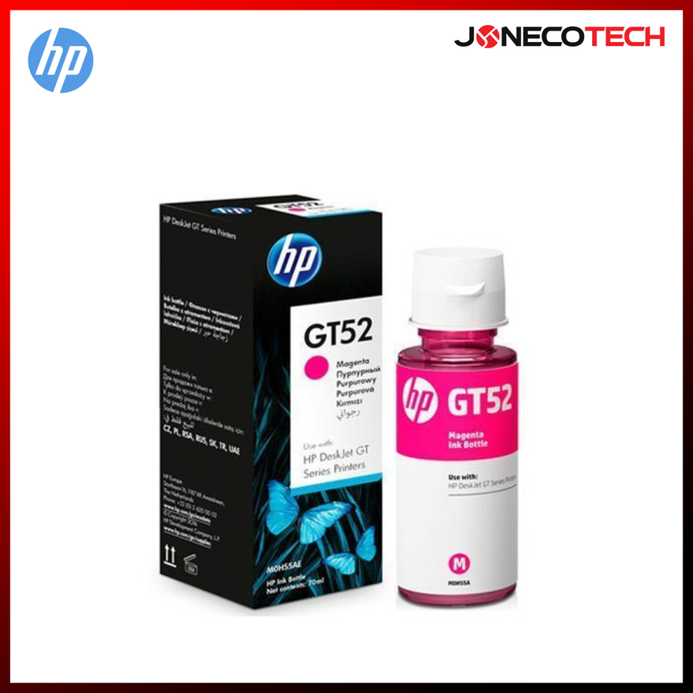 HP GT52 70-ml Magenta Original Ink Bottle (M0H55AA) – Joneco Tech