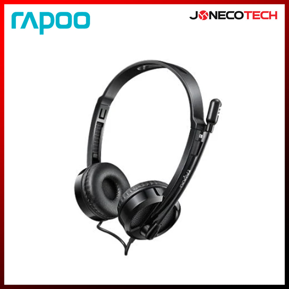 RAPOO H100+ WIRED STEREO HEADSET – Joneco Tech