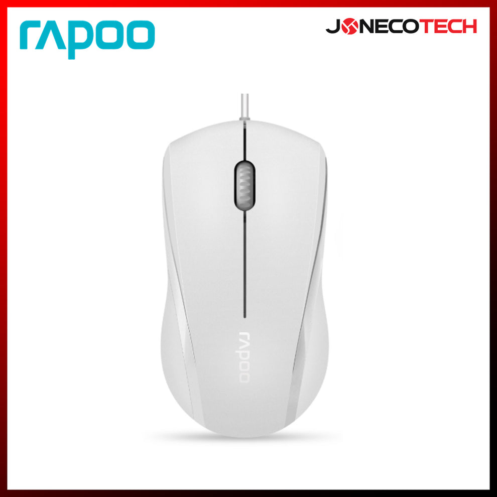 RAPOO N1200 SILENT MOUSE WHITE – Joneco Tech