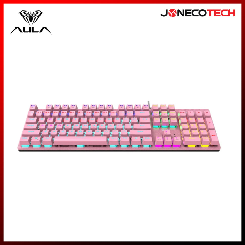 Aula S2022 WIRED MECHANICAL GAMING KEYBOARD pink – Joneco Tech